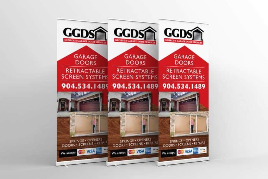 George's Garage Door Services Banner Design - Doohickey Creative