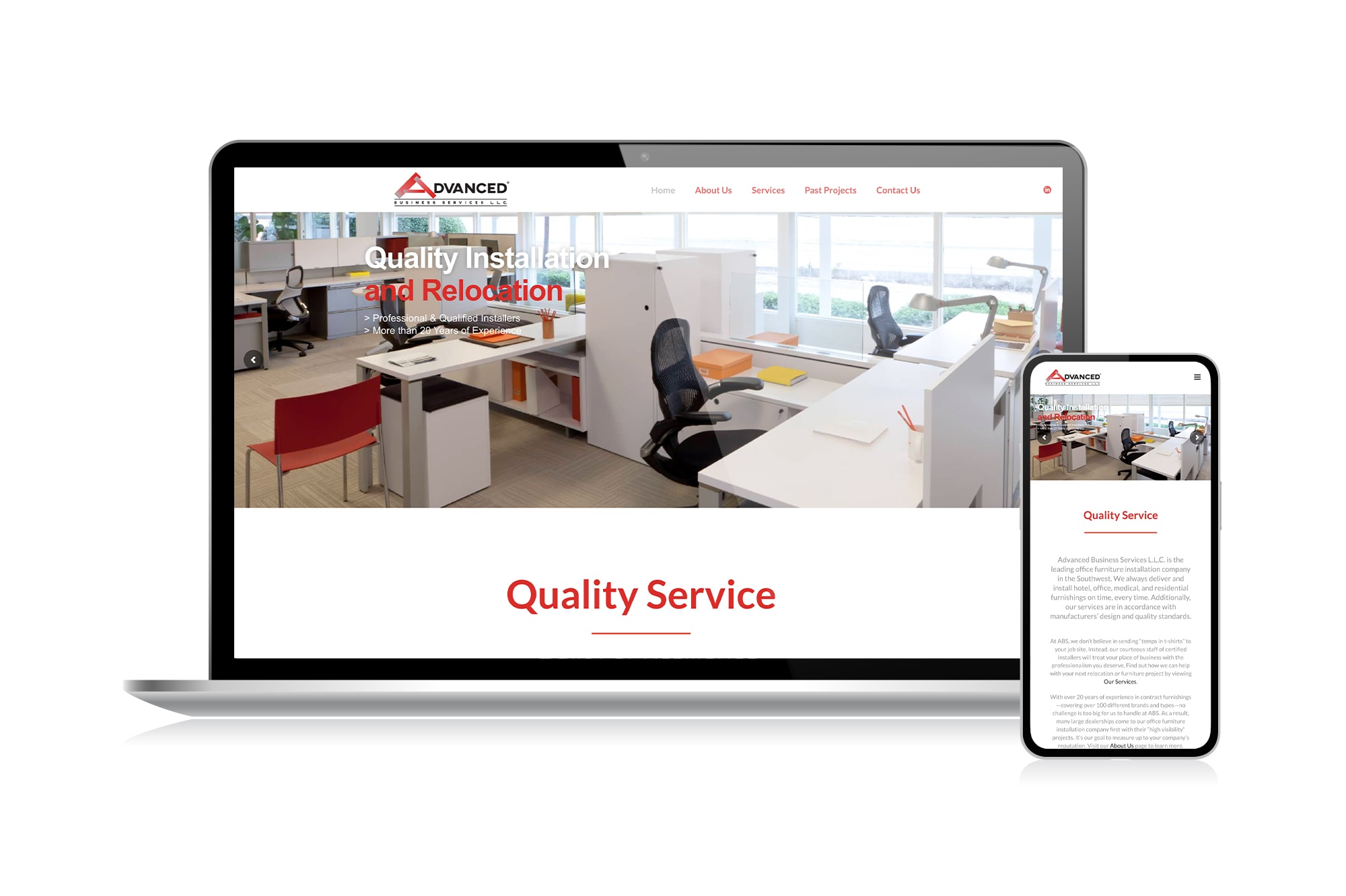 Advanced Business Services Website Design - Doohickey Creative