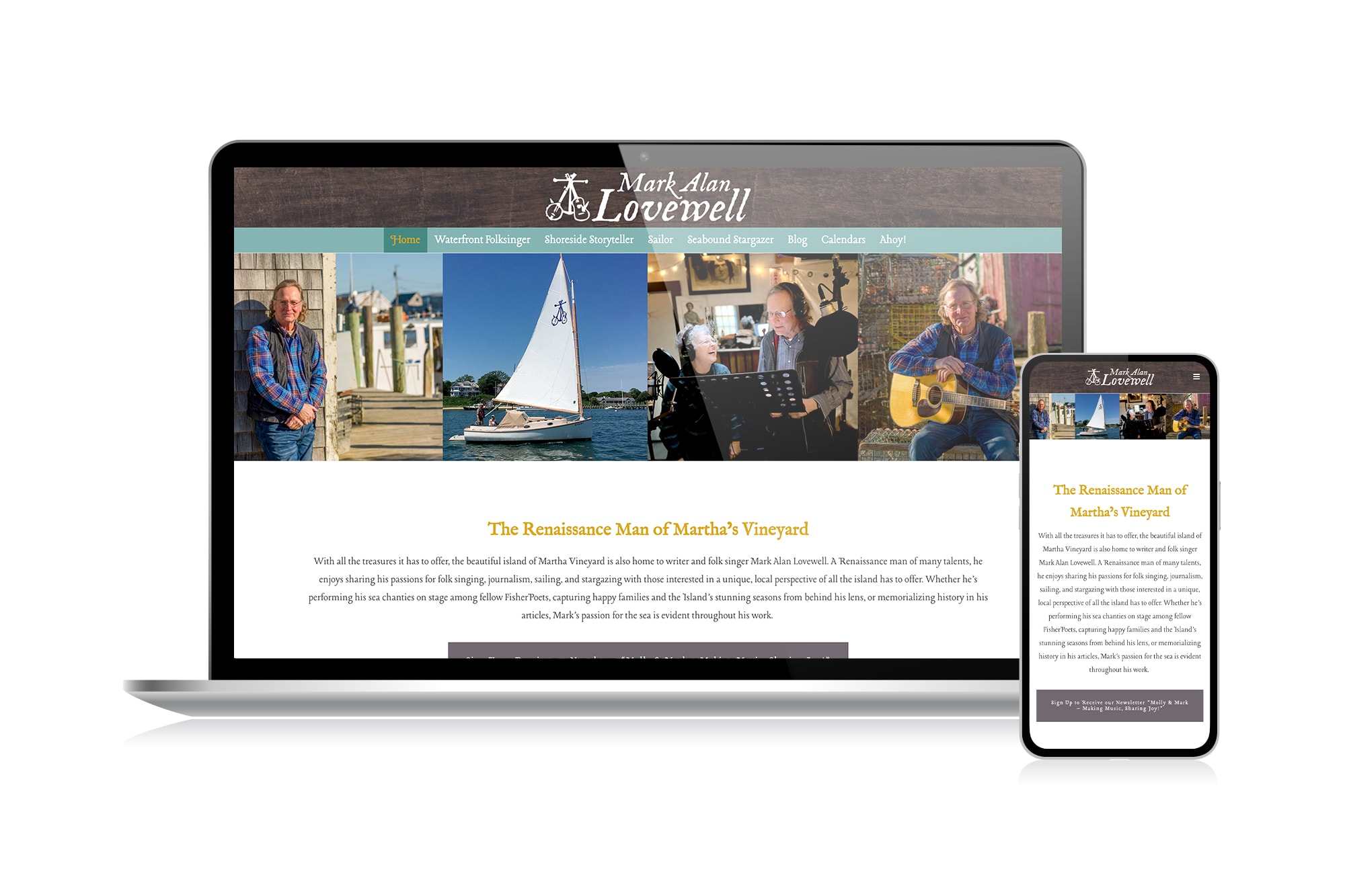 Mark Alan Lovewell Website Design - Doohickey Creative
