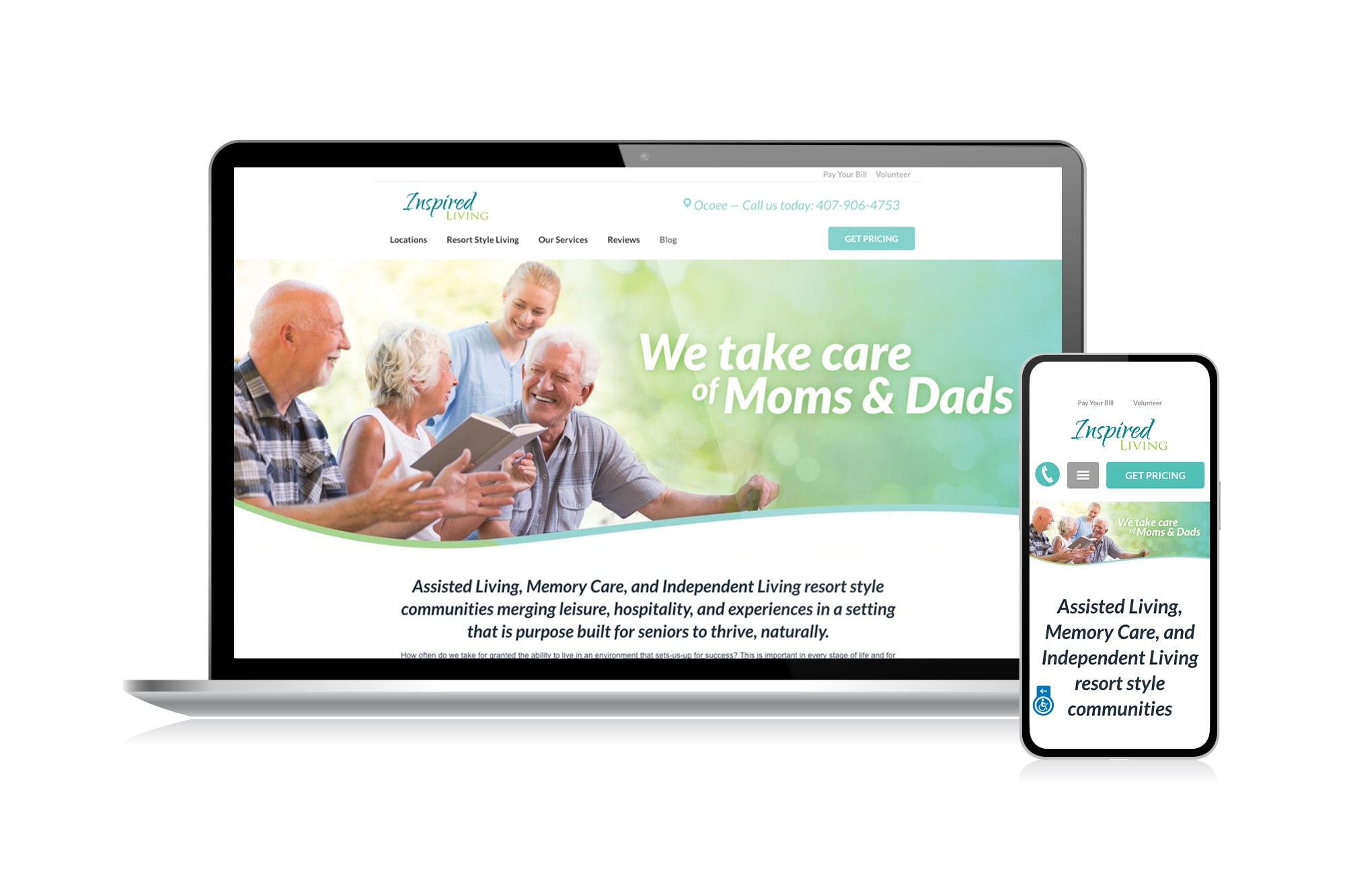 Inspired Living Website Design - Doohickey Creative Portfolio