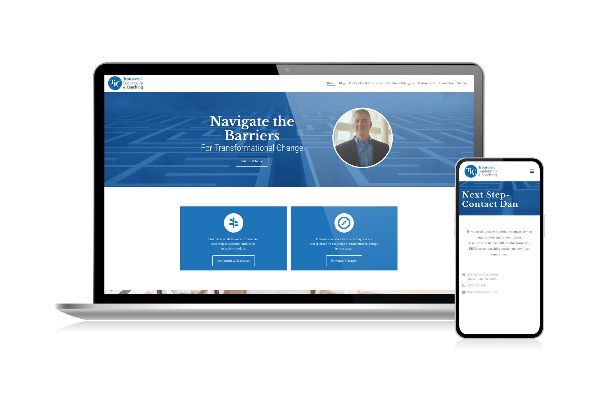 Transcend Leadership Website Design - Doohickey