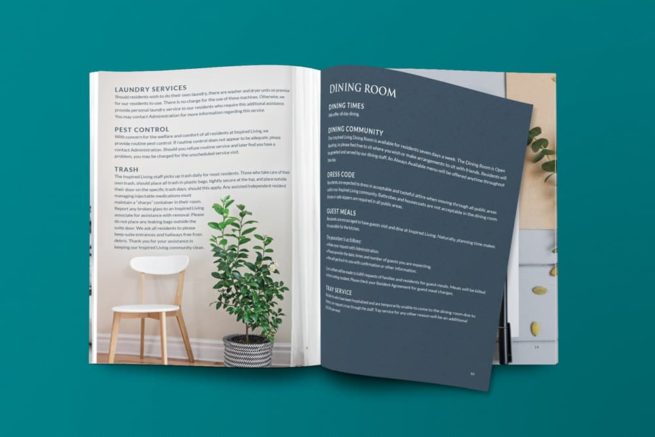 Inspired Living Resident Handbook Design - Doohickey