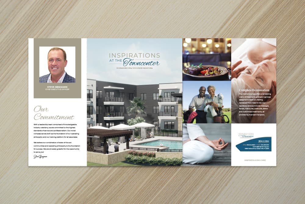 Inspirations at Town Center Pocket Folder Brochure Design - Doohickey