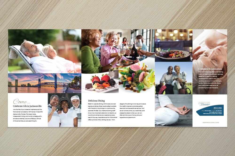 Inspirations at Town Center Pocket Folder Brochure Design - Doohickey