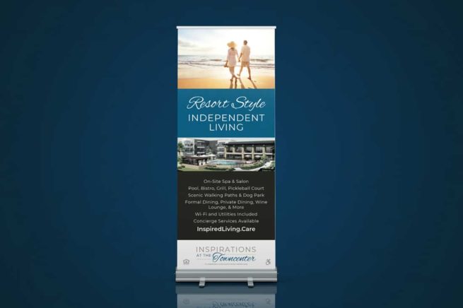 Inspirations at Town Center Banner Stand Design - Doohickey